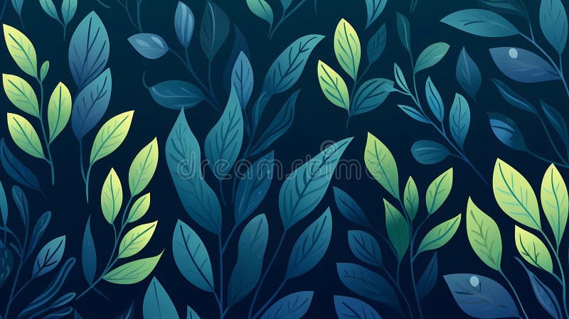 Seamless Background Picture with Leaf Pattern, Leaves, Trees, Tree ...
