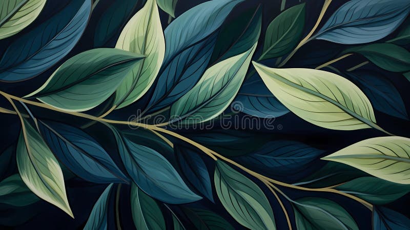 Seamless Background Picture with Leaf Pattern, Leaves, Trees, Tree ...