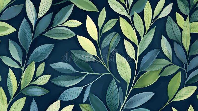 Seamless Background Picture with Leaf Pattern, Leaves, Trees, Tree ...