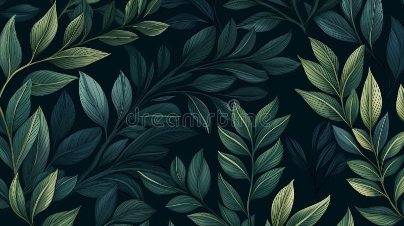Seamless Background Picture with Leaf Pattern, Leaves, Trees, Tree ...