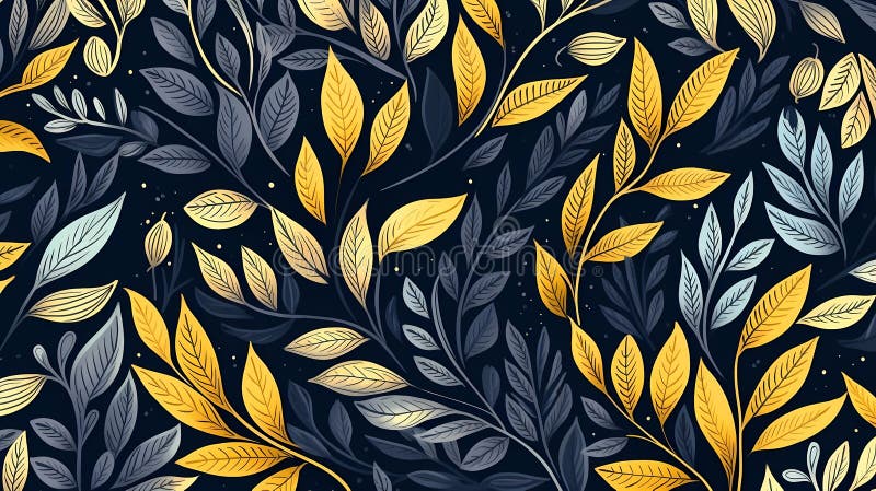 Seamless Background Picture with Leaf Pattern, Leaves, Trees, Tree ...