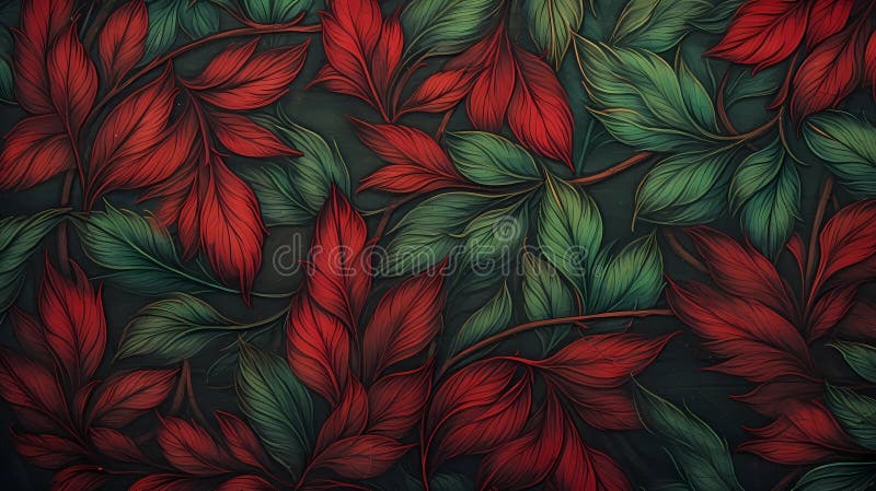 Seamless Background Picture with Leaf Pattern, Leaves, Trees, Tree ...