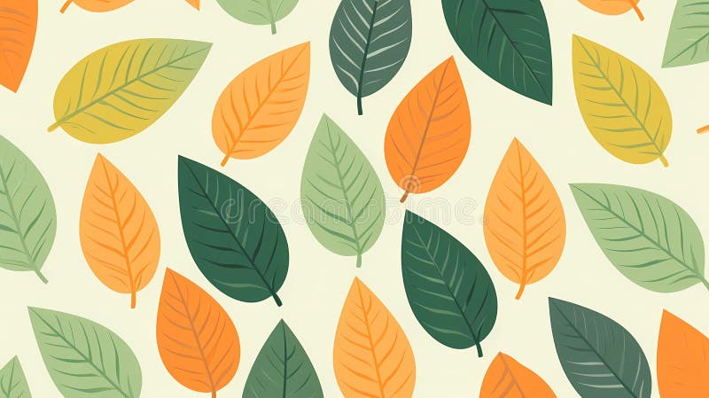 Seamless Background Picture with Leaf Pattern, Leaves, Trees, Tree ...