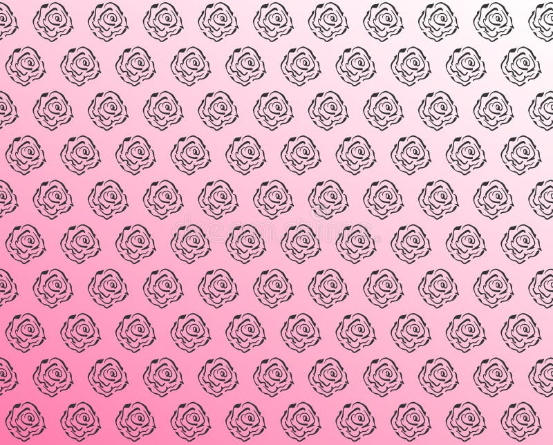 Seamless Background with Pink Roses Style Stock Vector - Illustration ...