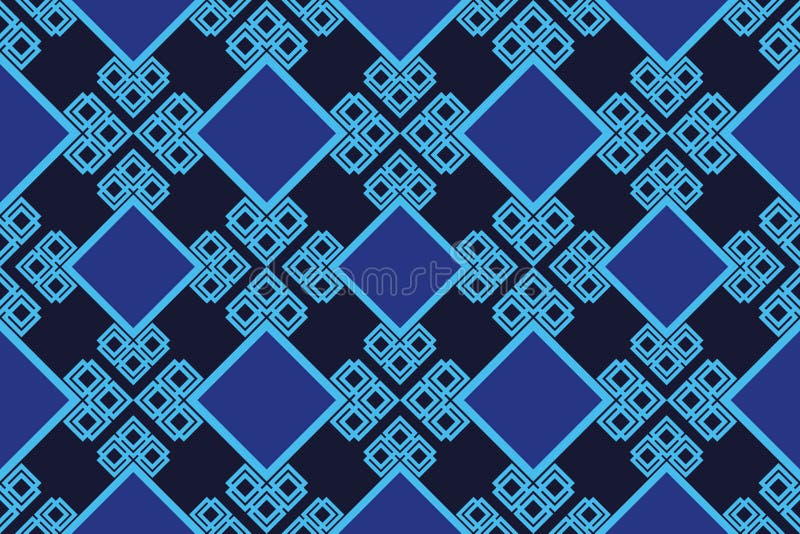 Seamless Background with Repeating Geometric Pattern in Navy Blue Tones ...