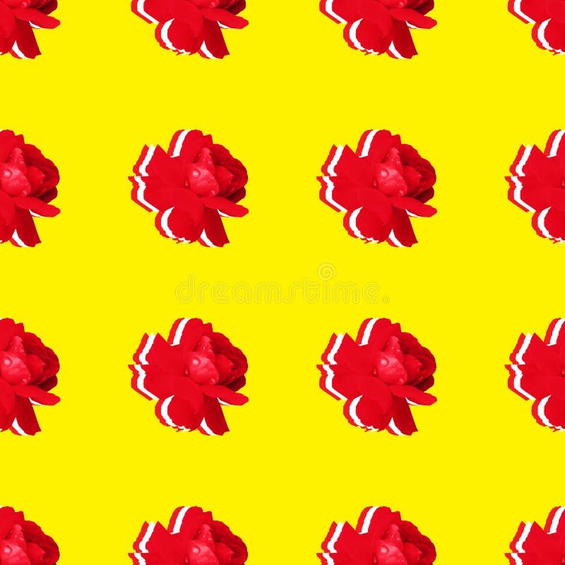 Seamless Background with Repeating Red Buds of Roses Stock Image ...