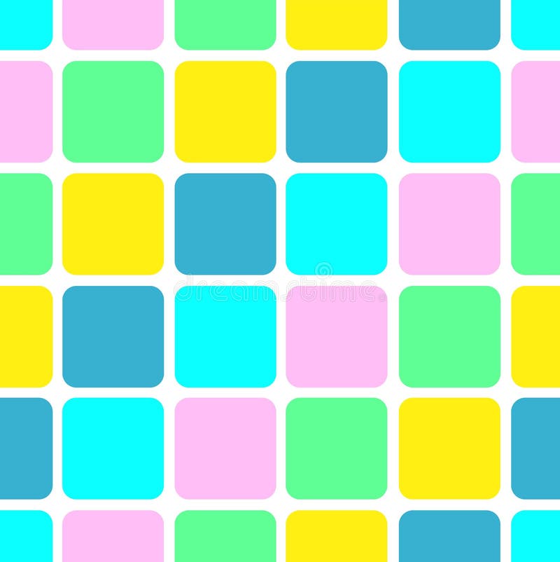 Seamless Background - Rounded Square Stock Vector - Illustration of ...