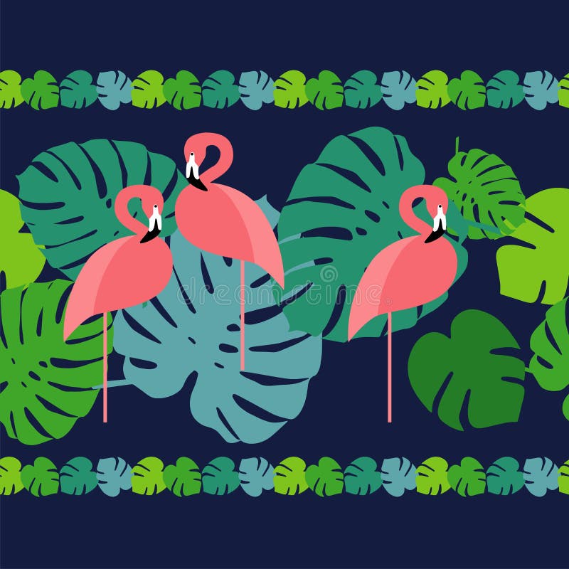 Flamingo Border Stock Illustrations – 1,181 Flamingo Border Stock ...