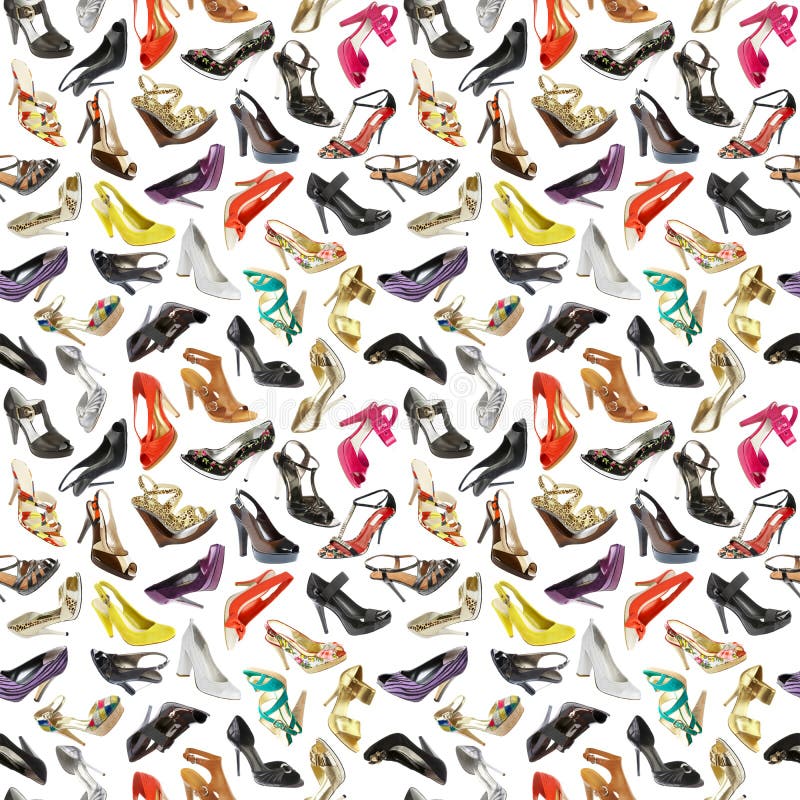 Ladies Shoes Collage stock image. Image of shoe, blue - 26336223