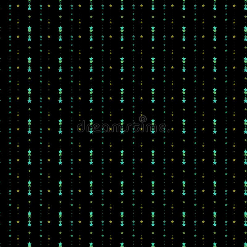 Seamless Background with Small and Large Scale Stars. Repeat, Endless ...