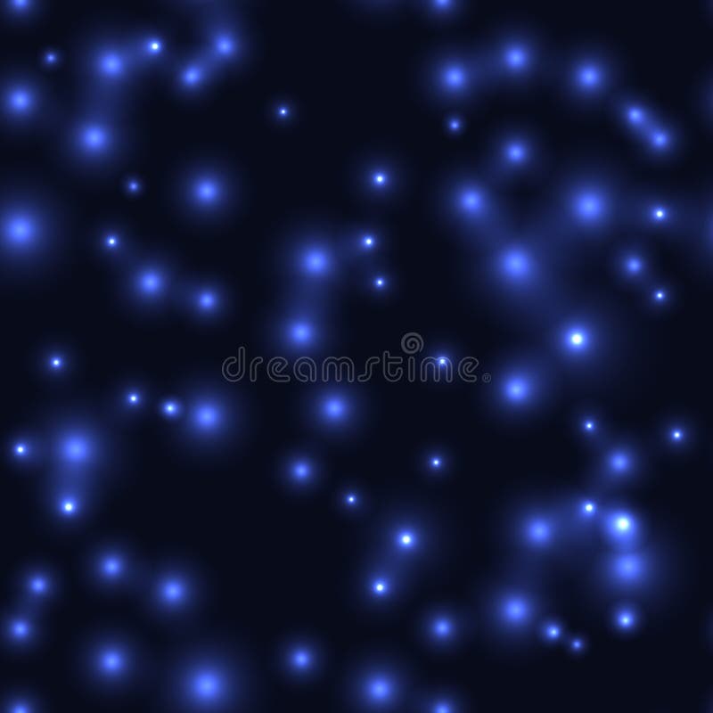 Seamless Background with Small Lights in Blue Color Stock Vector ...