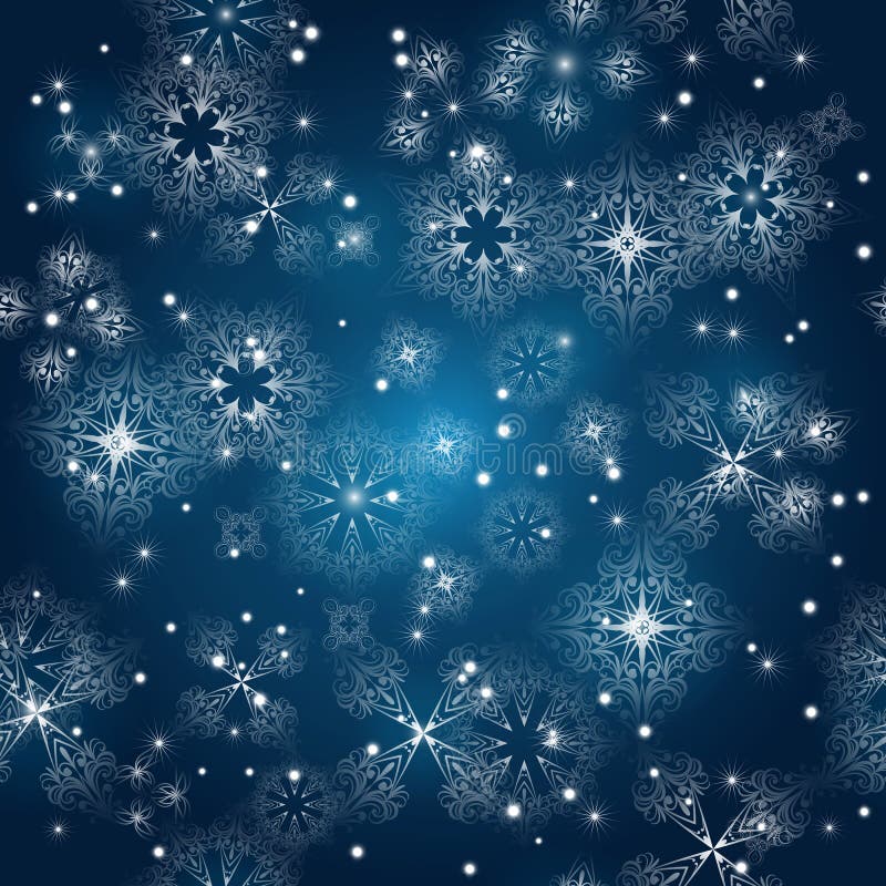 Snowflakes Seamless Border Pattern Stock Vector - Illustration of frost ...