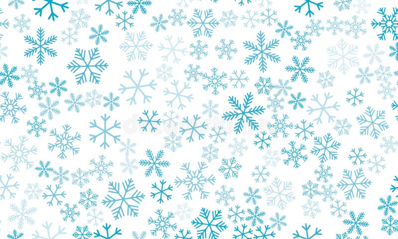 Seamless Background with Snowflakes. Beautiful Translucent Snowflakes ...