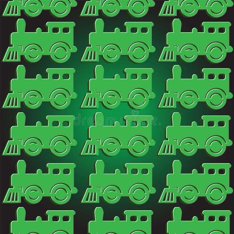 Seamless Background with Steam Locomotives. Stock Vector - Illustration ...