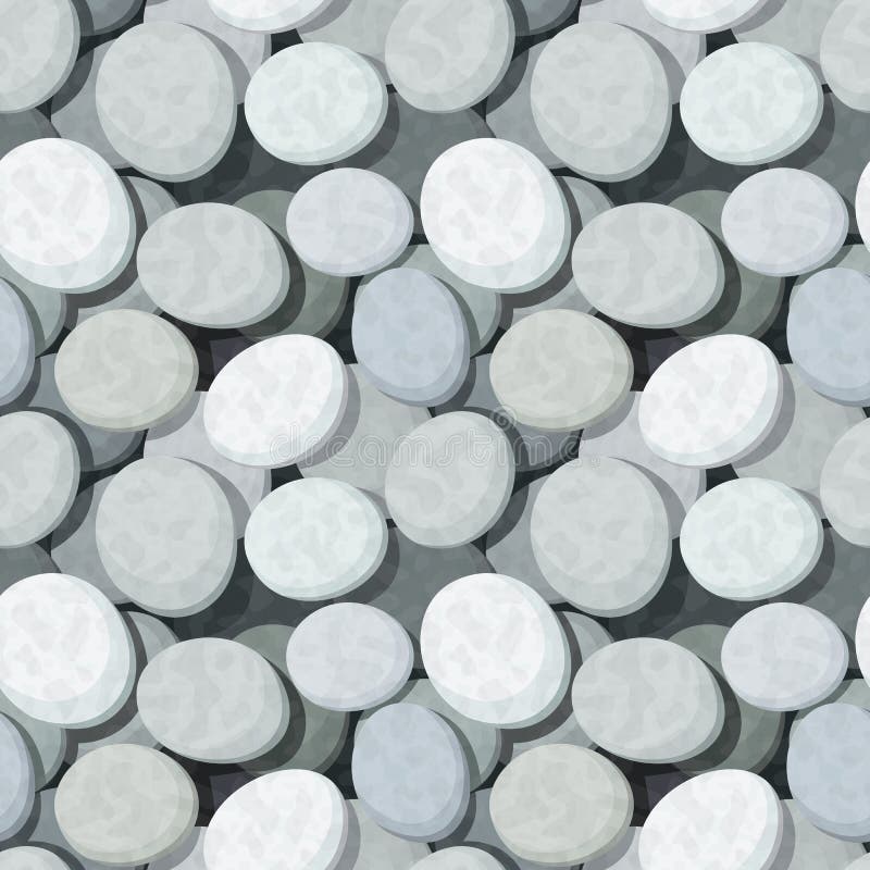 Vector Seamless Background with Stones. Stock Vector - Illustration of ...