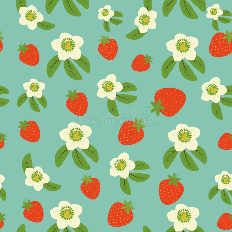 Strawberry Background Design Texture Stock Vector - Illustration of ...