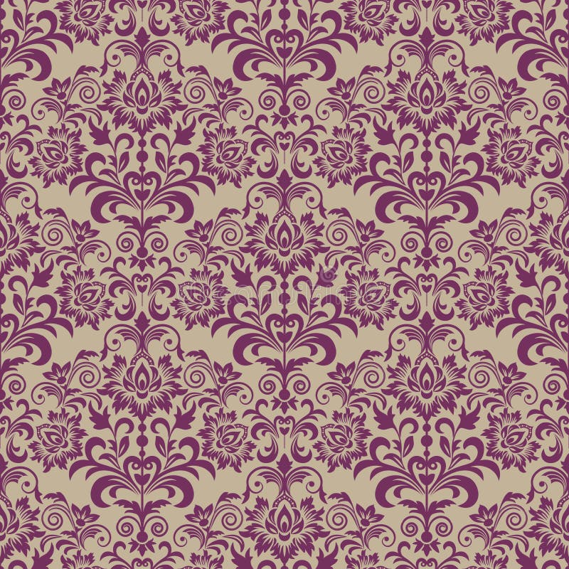 Seamless Background in the Style of Damascus Stock Vector ...