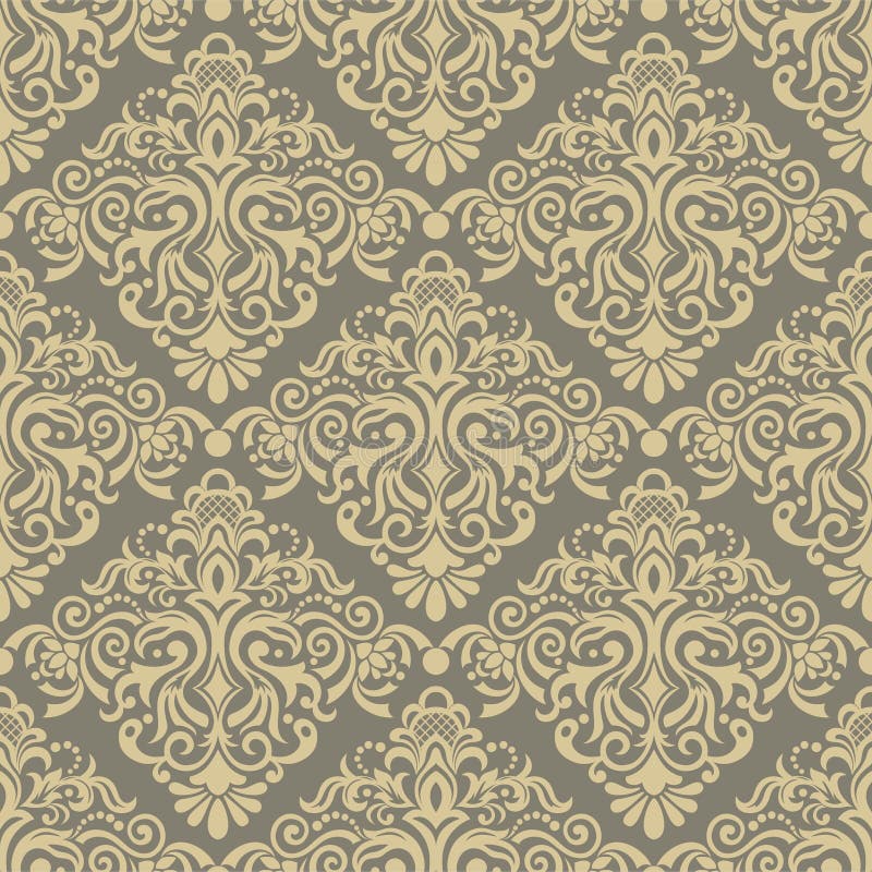 Seamless Background in the Style of Damascus Stock Vector ...