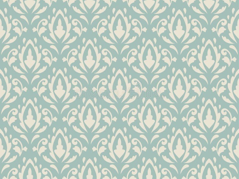 Seamless Background In The Style Of Damascus Stock Illustration ...