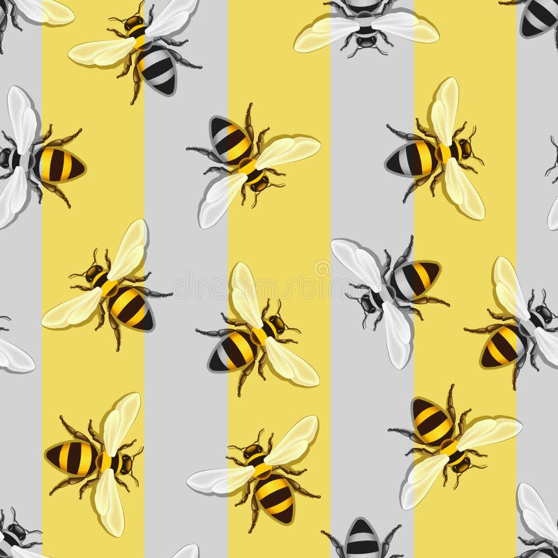 Set of Stylized Bees with Hives Stock Vector - Illustration of ...