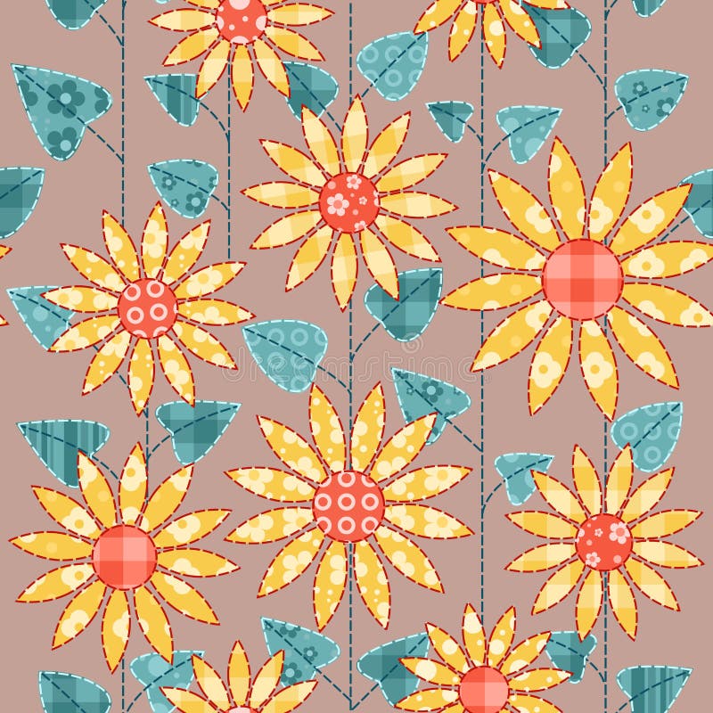 Sunflowers Multi Color Background Stock Illustrations – 43 Sunflowers ...