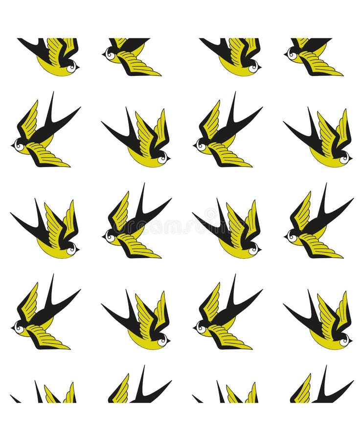 Seamless Pattern of Trees and Shrubs Stock Vector - Illustration of ...