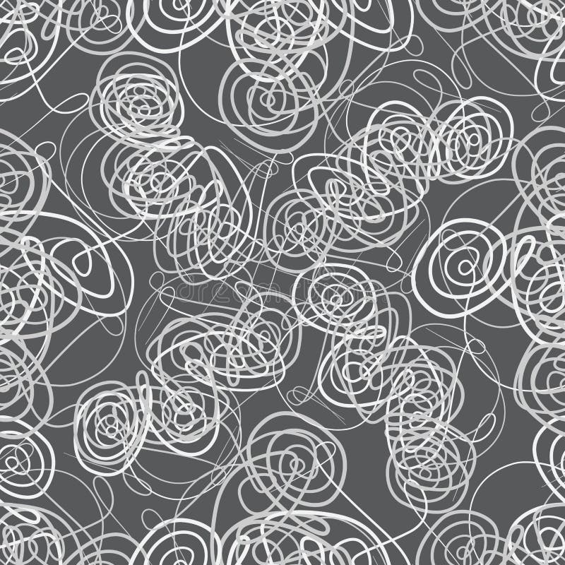 Seamless Background with Tangle Doodle Patterns Stock Vector ...