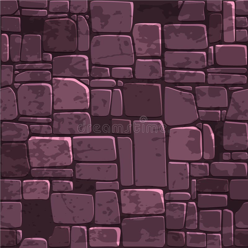 Seamless Background Texture Color Stone Wall. Vector Illustration for ...