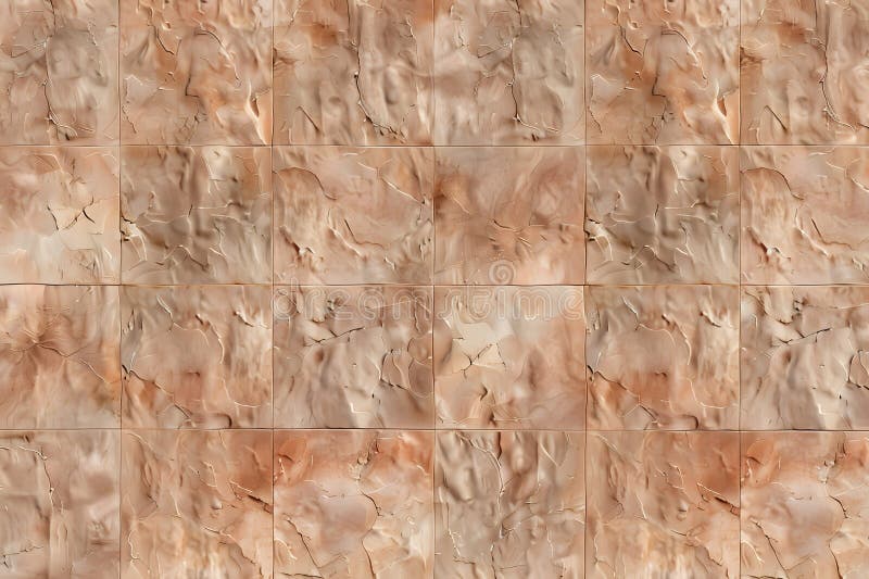 Seamless Light Brown Stone Tile Texture Stock Illustration ...