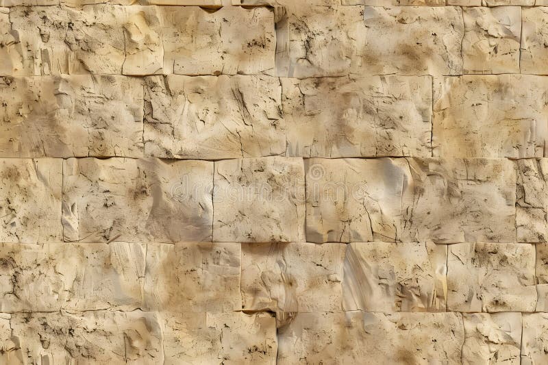 Light Brown Stone Wall Seamless Texture Stock Illustration ...