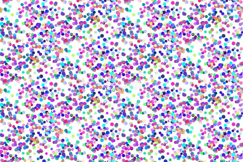 Seamless Background of Vector Colored Confetti. Lots of Colored Dots on ...