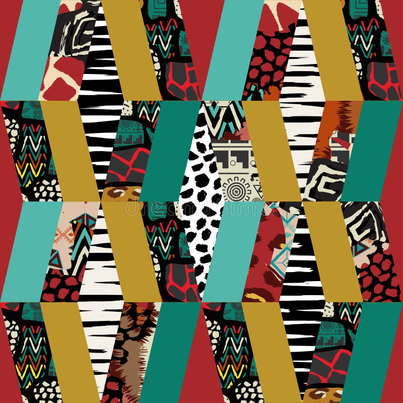 Seamless background vector stock vector. Illustration of african ...