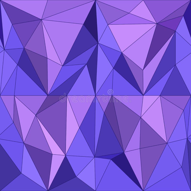 Seamless Background - Violet and Purple Triangles Stock Vector ...