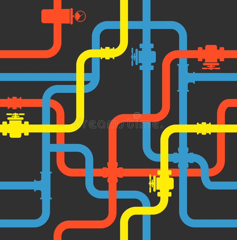 Background of Water Pipeline Stock Illustration - Illustration of ...