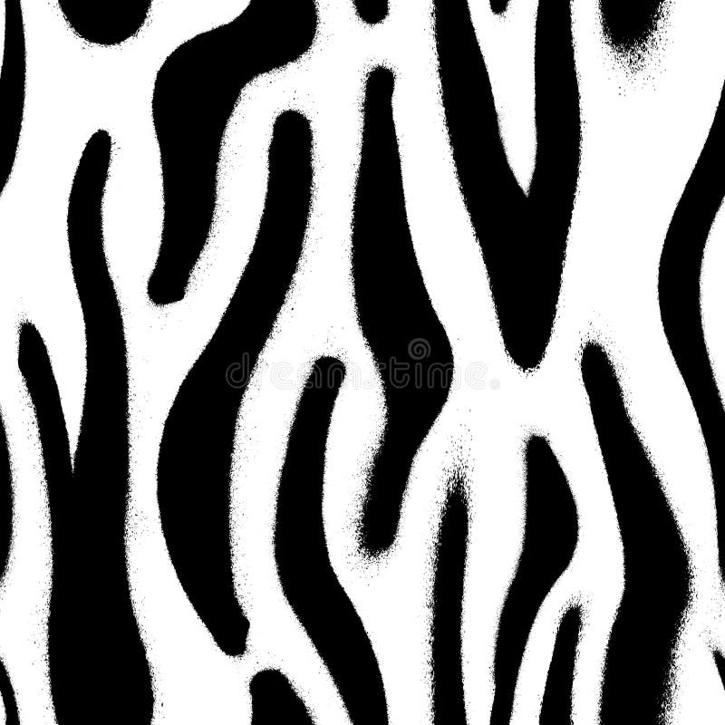 Seamless Background. Zebra Texture Painted with Spray Paint. Vector ...