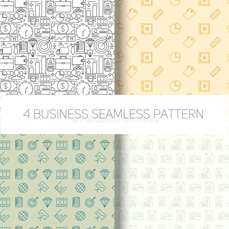 Seamless Backgrounds for Business Stock Vector - Illustration of ...