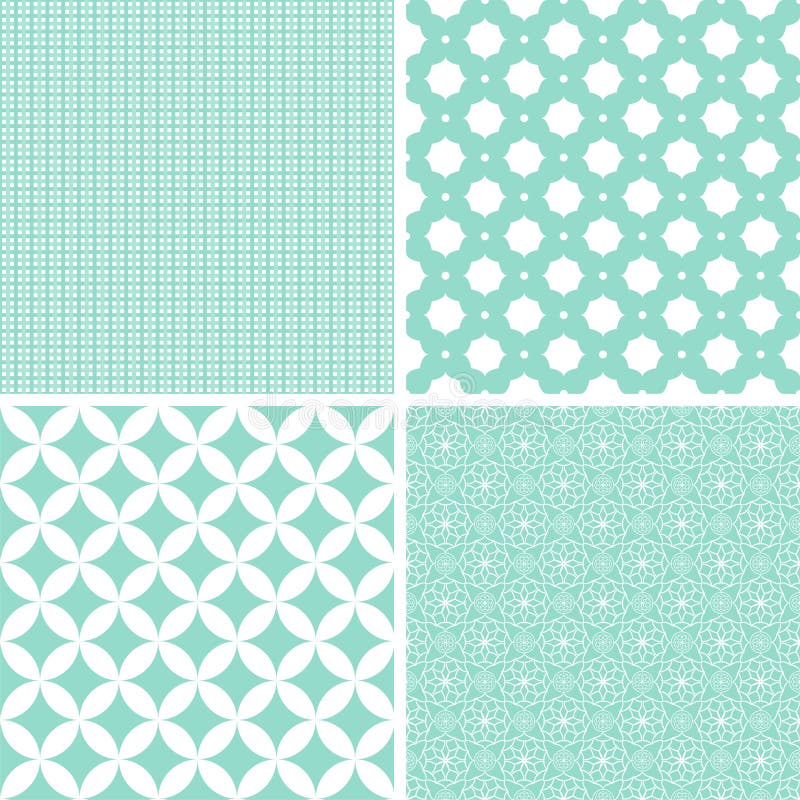 Seamless Backgrounds Collection Stock Illustration - Illustration of ...