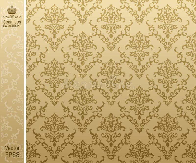 Seamless Backgroung Vintage Beige Stock Vector - Illustration of ...