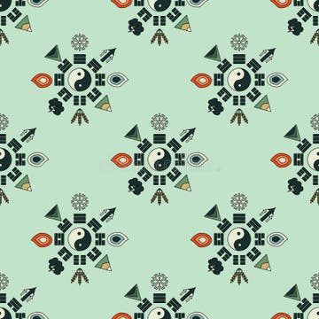 Bagua Pattern Stock Illustrations – 76 Bagua Pattern Stock ...