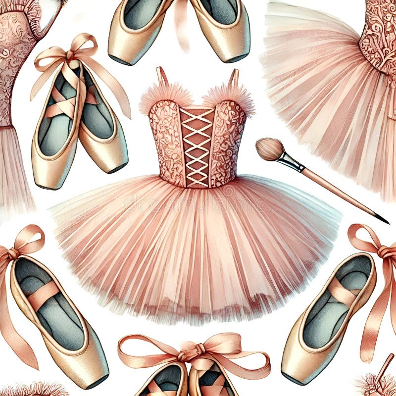 Seamless ballerina stock illustration. Illustration of sport - 352911366