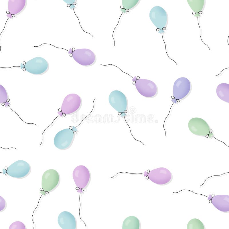 Seamless Hot Air Balloon Pattern Stock Vector - Illustration of ...