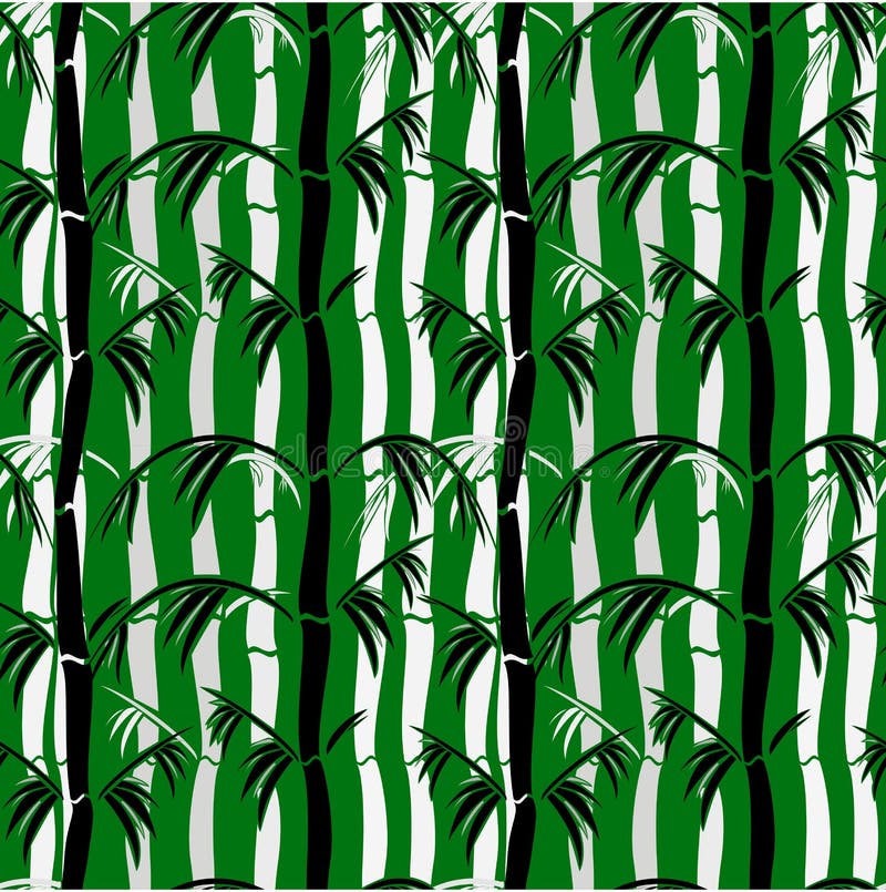 Seamless Bamboo Pattern stock vector. Illustration of seamless - 42411229