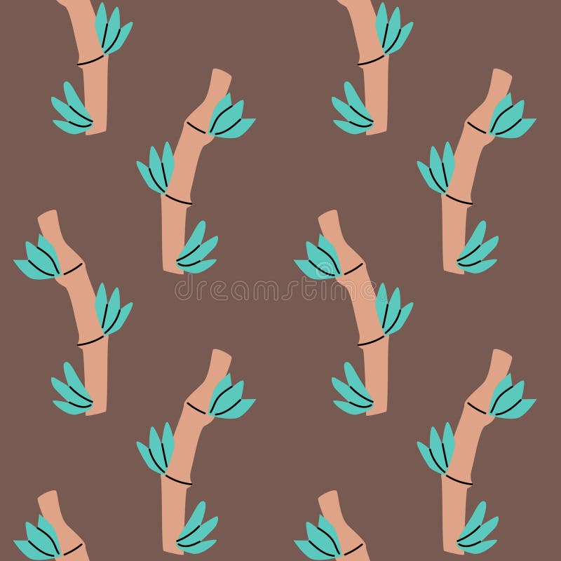 Seamless Bamboo Pattern for Nature Inspired Design Stock Vector ...