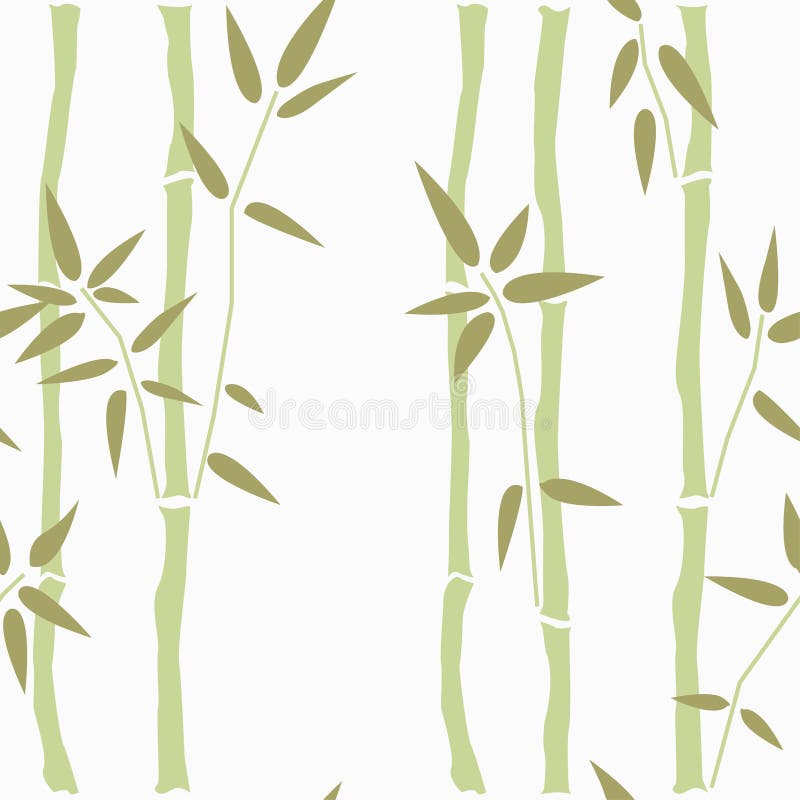 Seamless Bamboo Pattern. Vector Graphics Stock Illustration ...