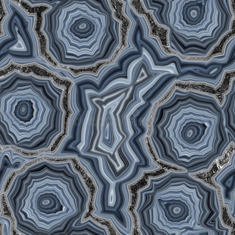 Seamless Banded Agate Geode Marble Rock with Gray Stone Edge Surface ...