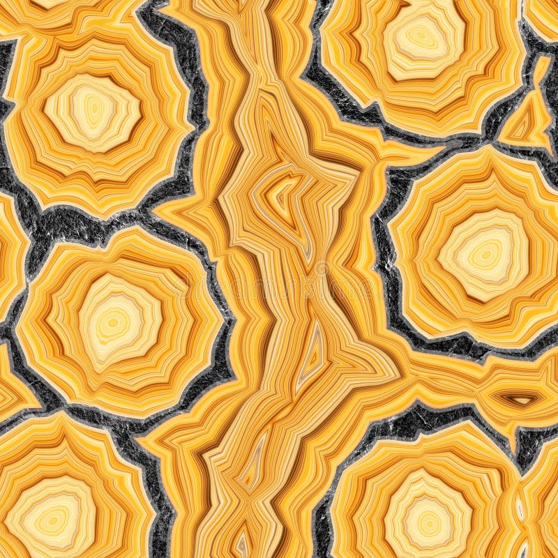 Seamless Banded Agate Geode Marble Rock with Gray Stone Edge Surface ...