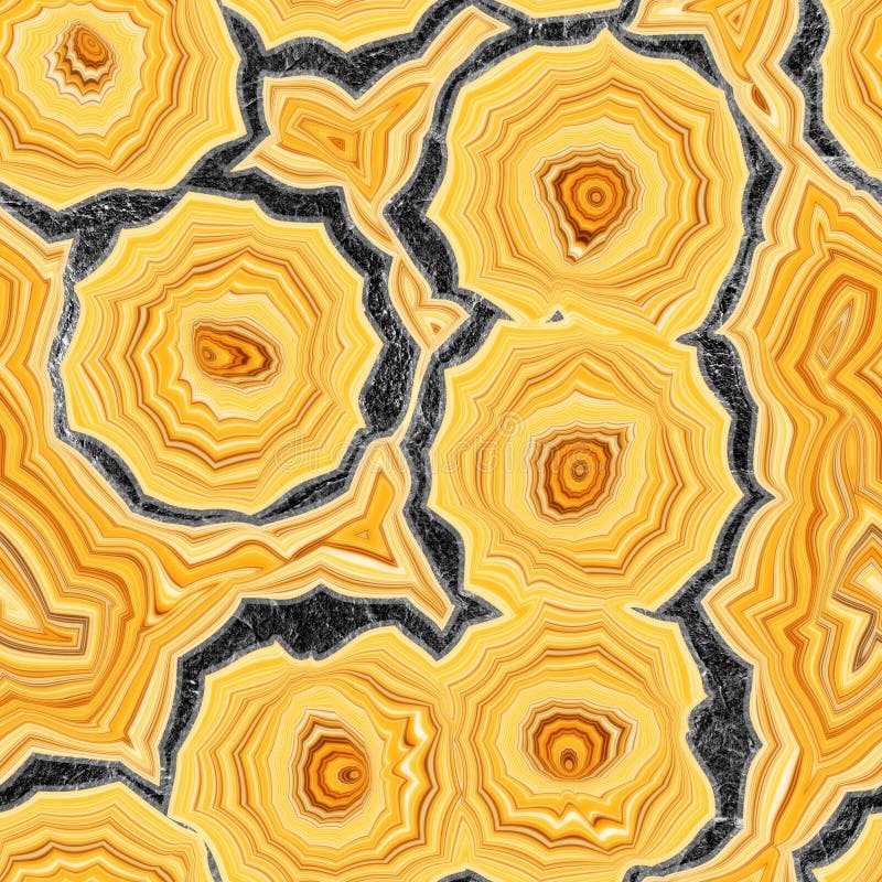 Seamless Banded Agate Geode Marble Rock with Gray Stone Edge Surface ...