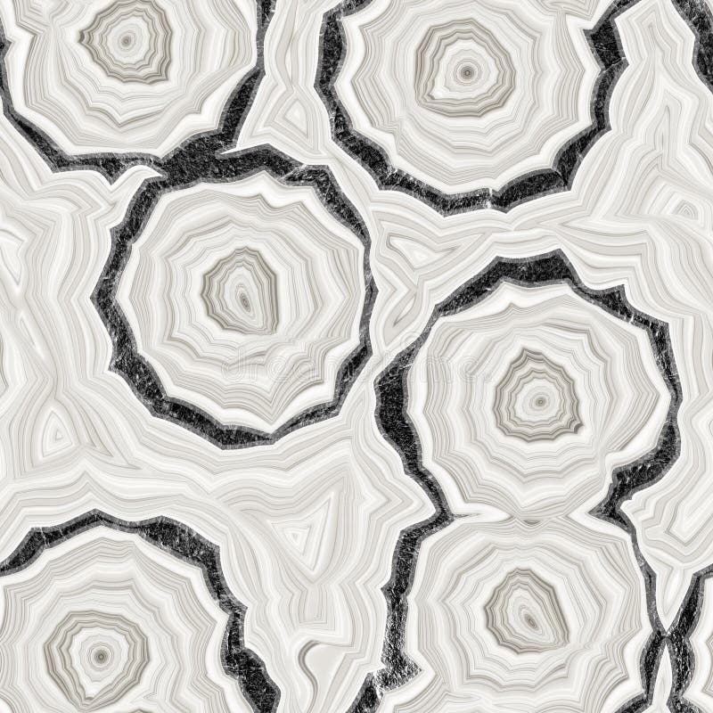 Seamless Banded Agate Geode Marble Rock with Gray Stone Edge Surface ...