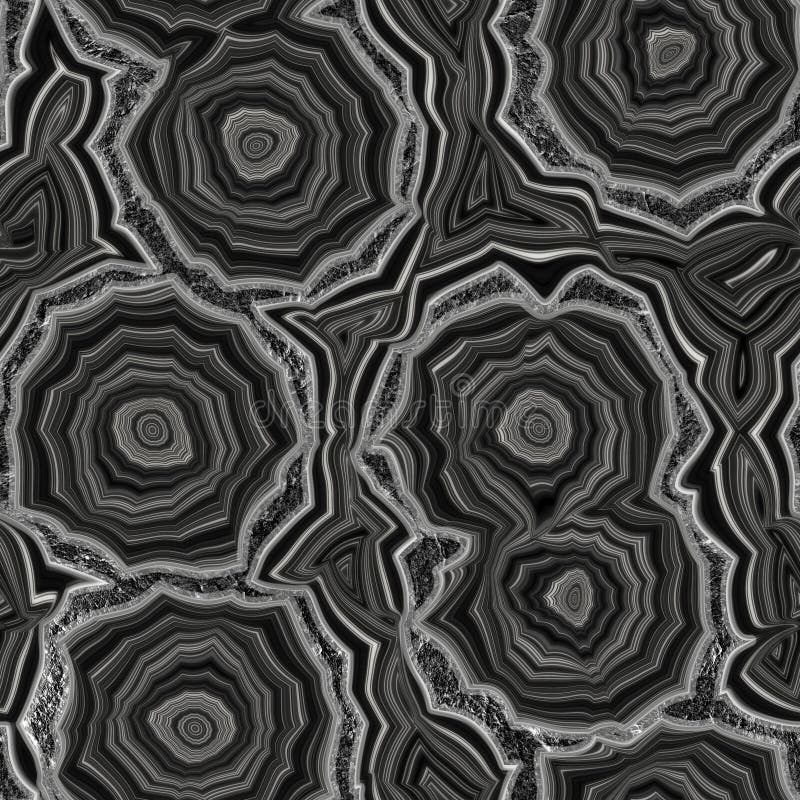 Seamless Banded Agate Geode Marble Rock with Gray Stone Edge Surface ...