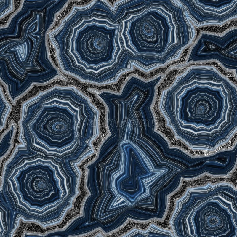 Seamless Banded Agate Geode Marble Rock with Gray Stone Edge Surface ...